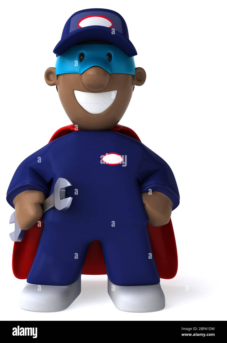 Fun mechanic - 3D Illustration Stock Photo - Alamy