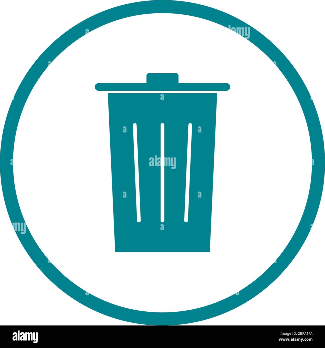 Trash bin icon iconic hi-res stock photography and images - Alamy