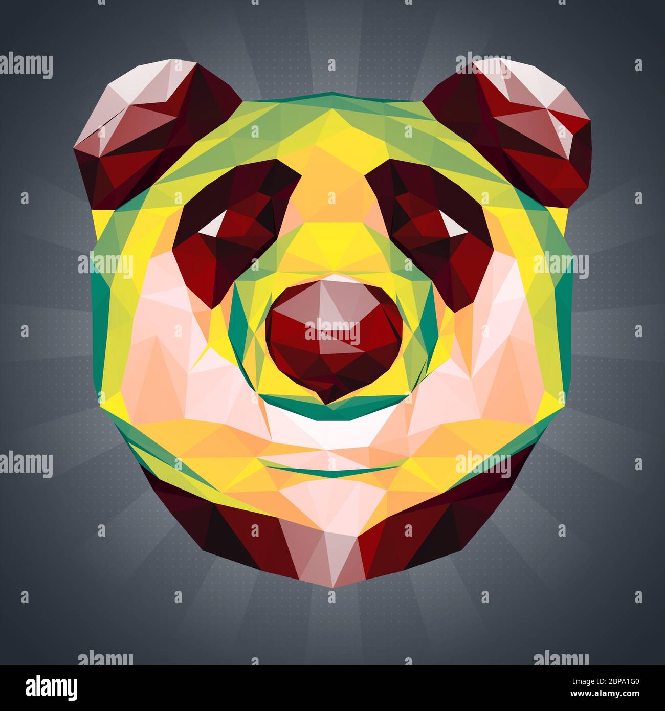 Panda low poly hi-res stock photography and images - Alamy