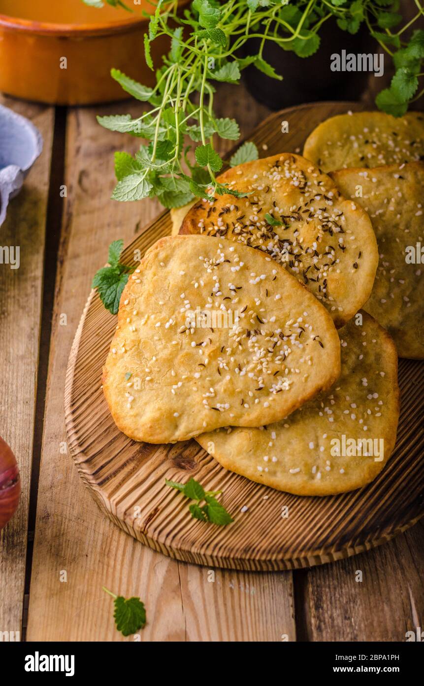 Homemade crackers, baked in oven, simple and delicious Stock Photo - Alamy