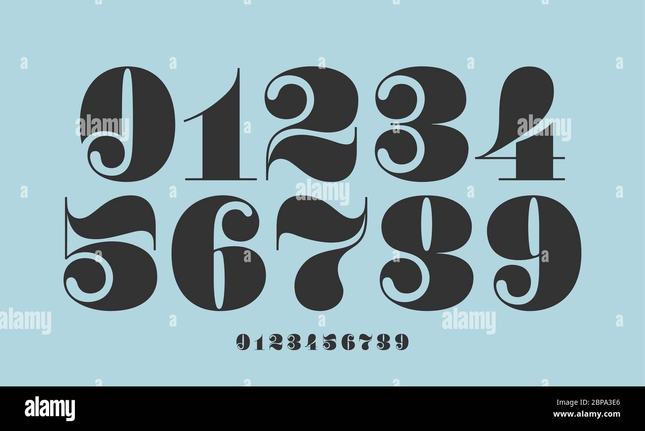 Number Font Samples
