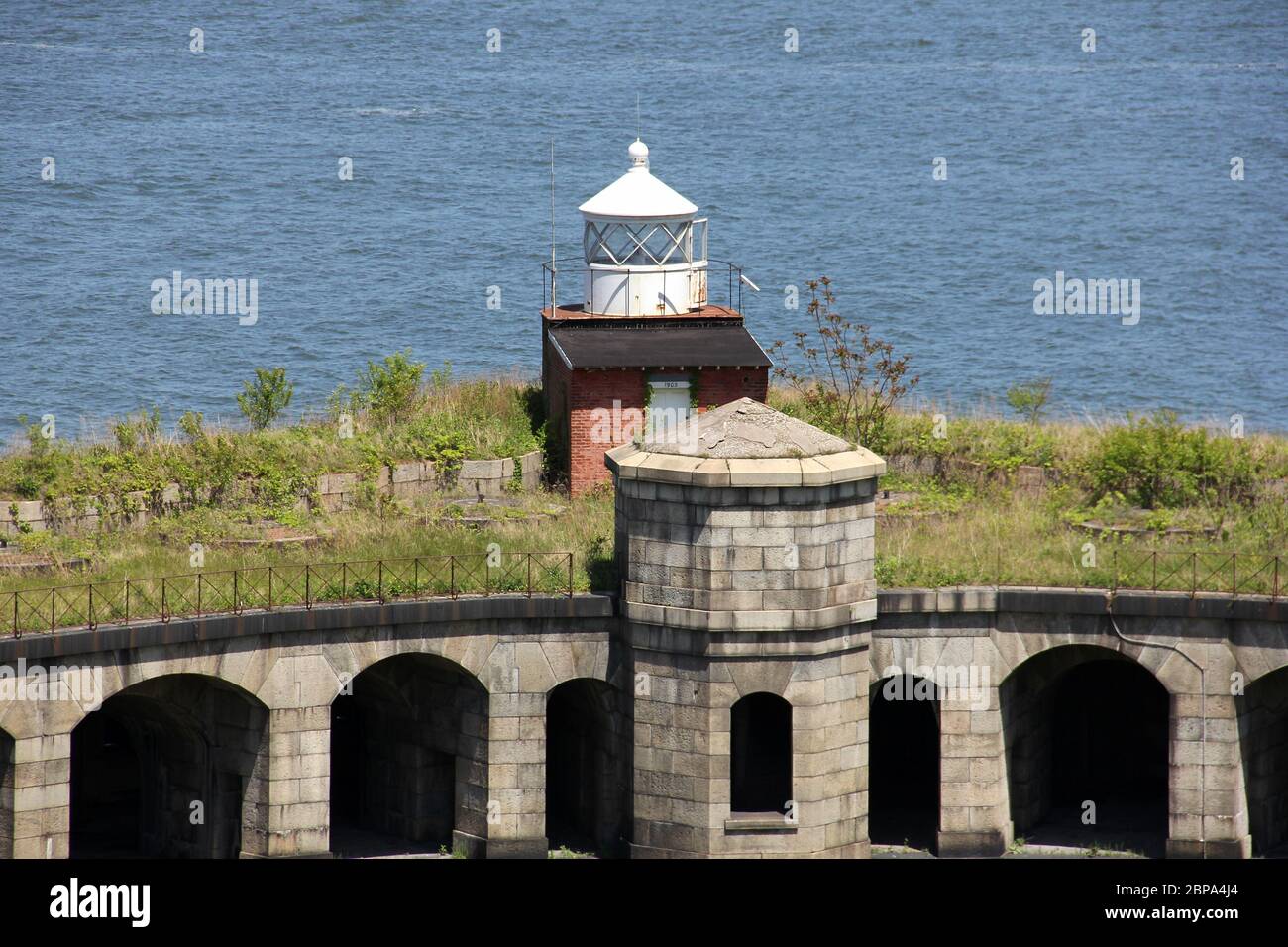 Battery Weed lighthouse at Fort Wadsworth, Staten Island, New York, NY ...