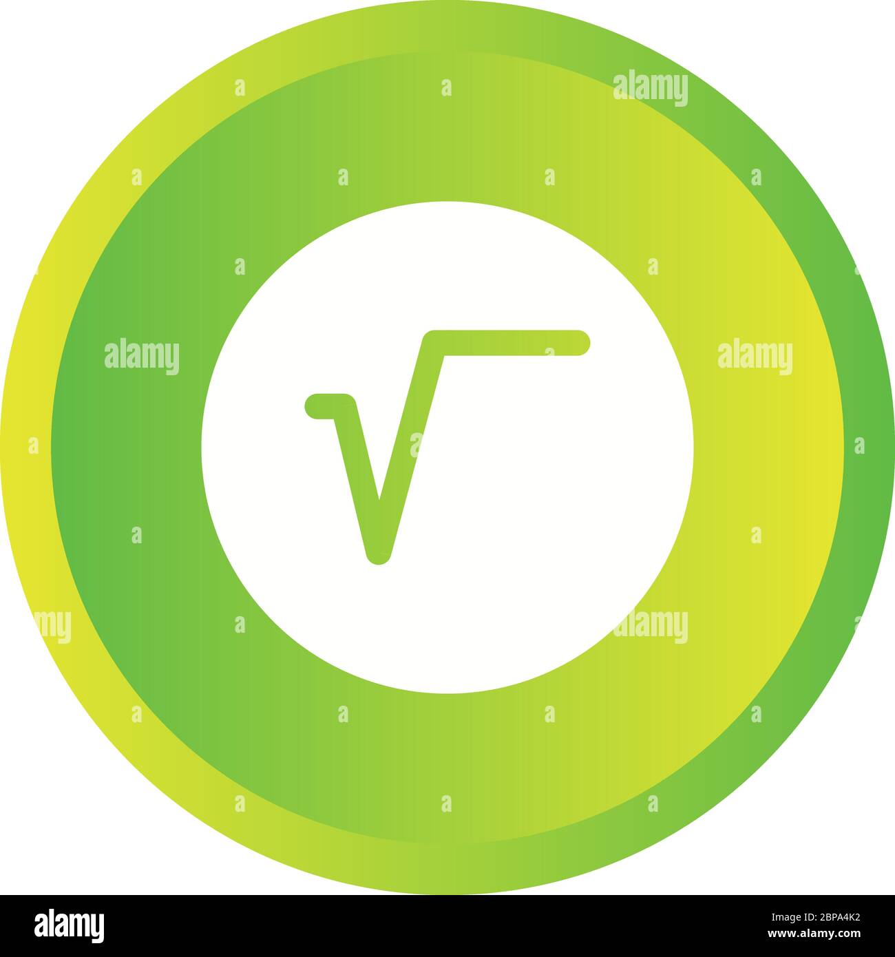 Beautiful Square Root Symbol Glyph Vector Icon Stock Vector Image & Art ...