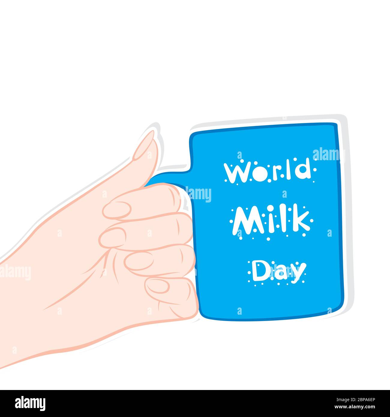 world milk day greeting or banner design. celebrate on 1 june every ...