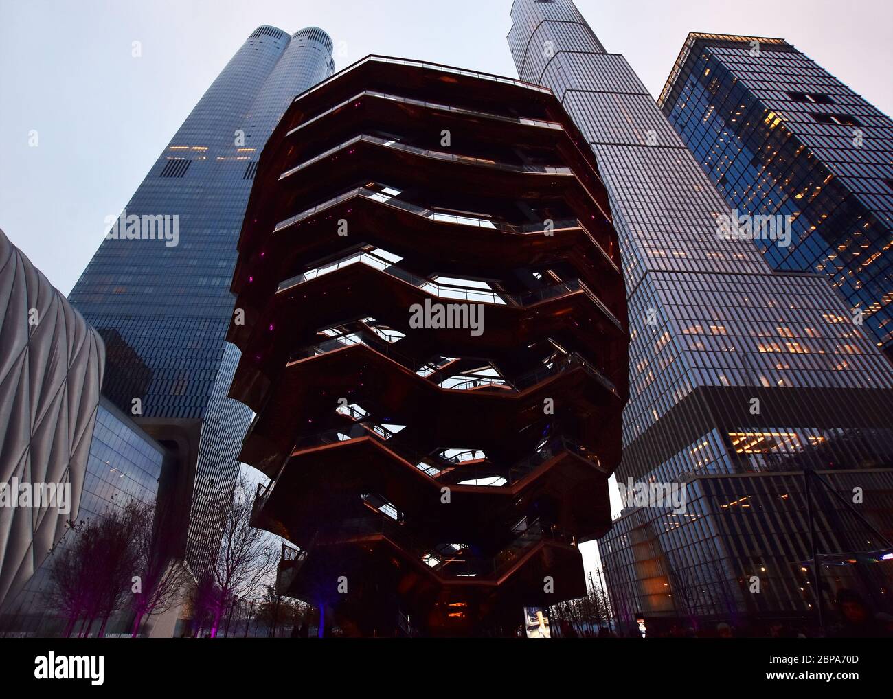 New York City, NY, USA - December 4 , 2019. The Vessel, structure and ...