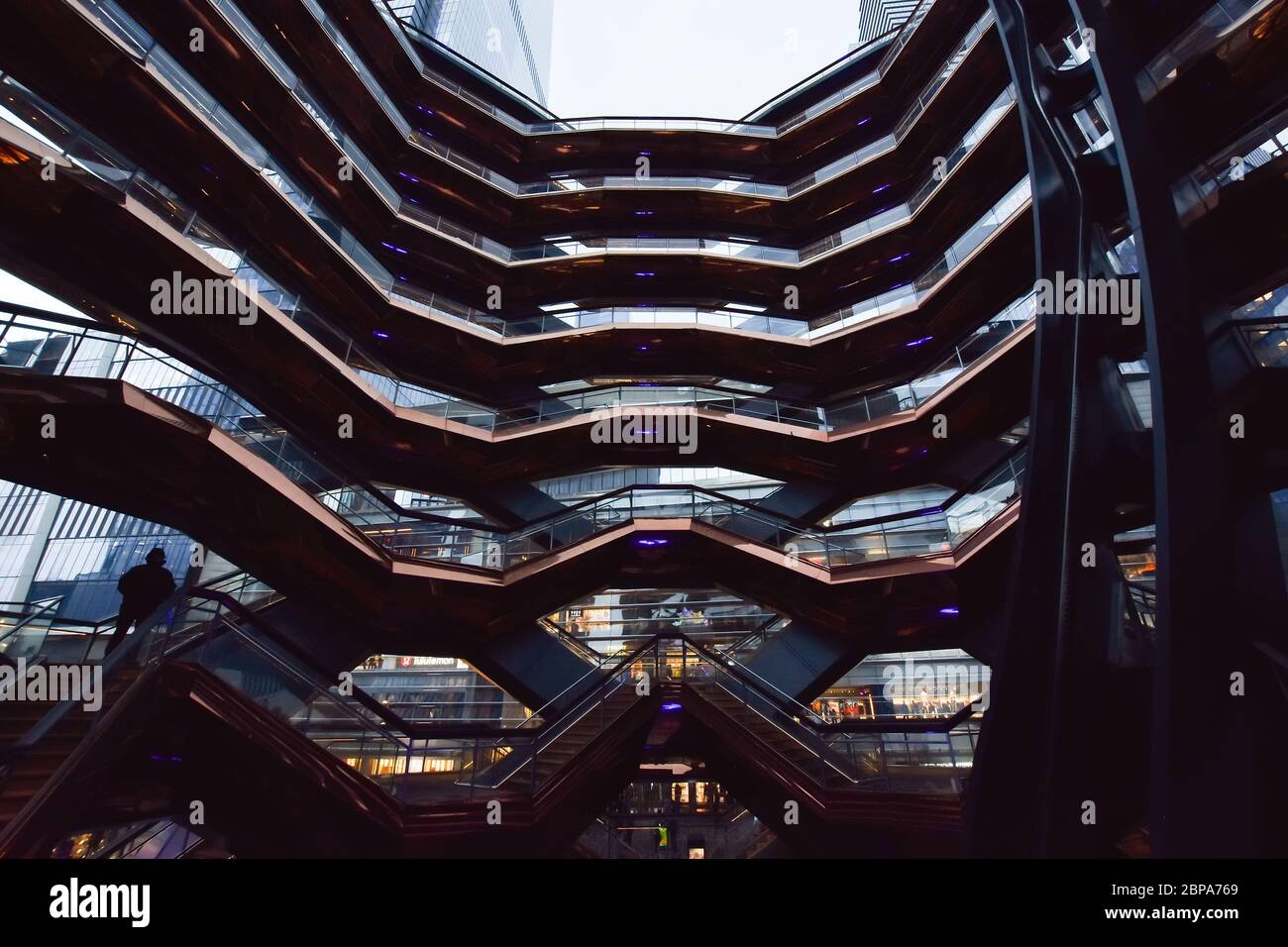New York City, NY, USA - December 4 , 2019. The Vessel, unique ...