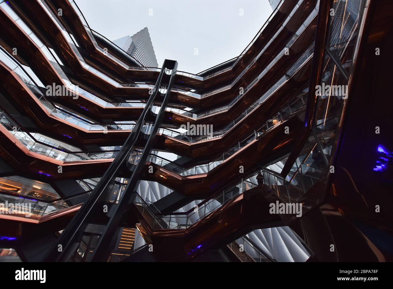 New York City, NY, USA - December 4 , 2019. The Vessel, unique ...