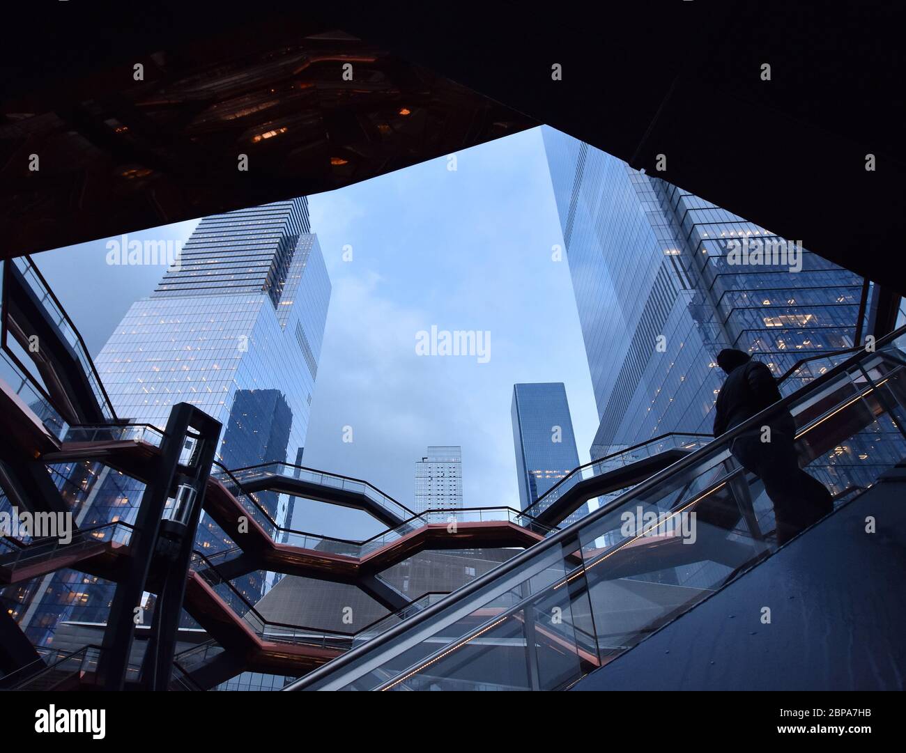 New York City, NY, USA - December 4 , 2019. The Vessel, unique ...