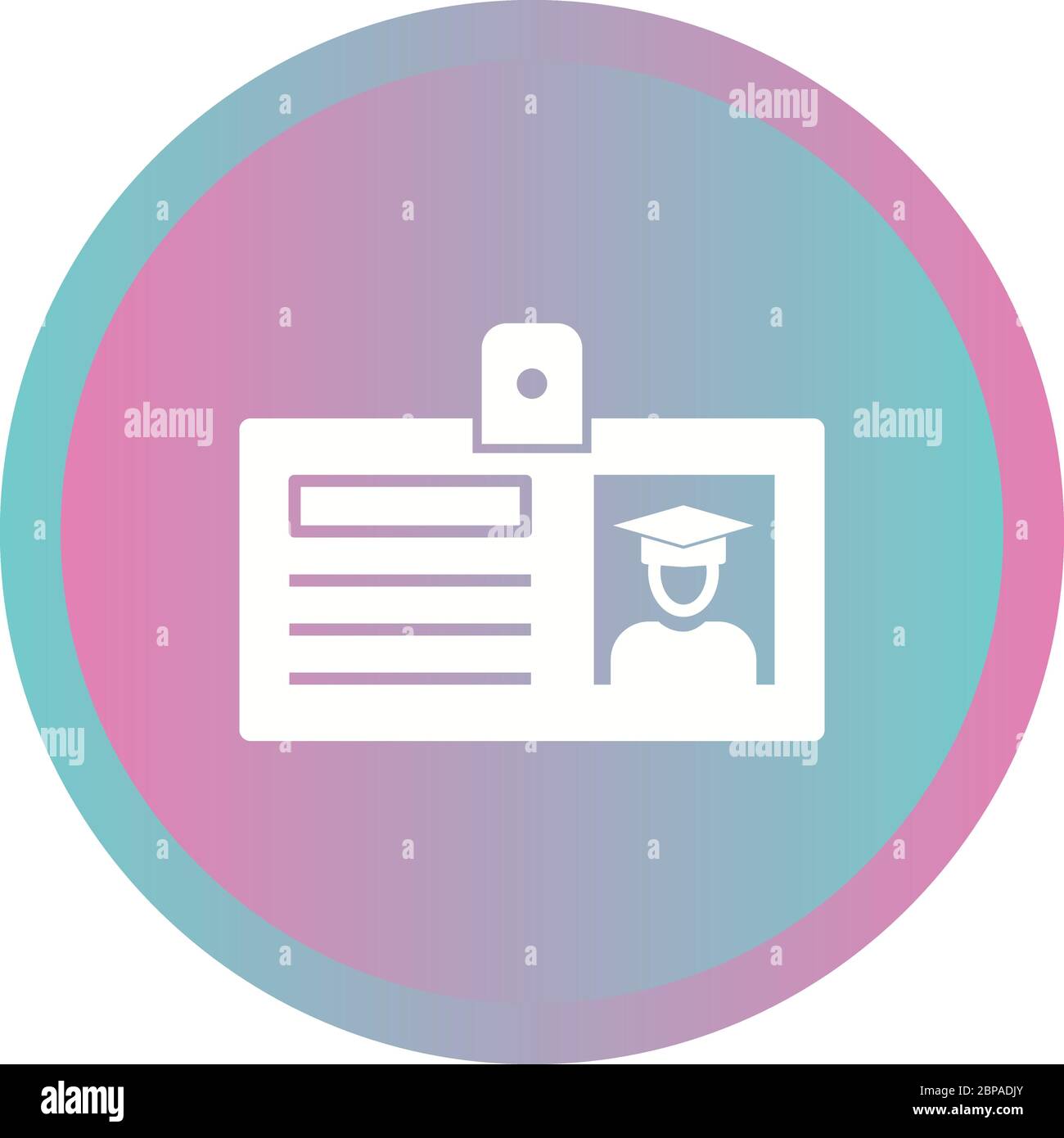 Beautiful ID Card Glyph Vector Icon Stock Vector Image & Art - Alamy