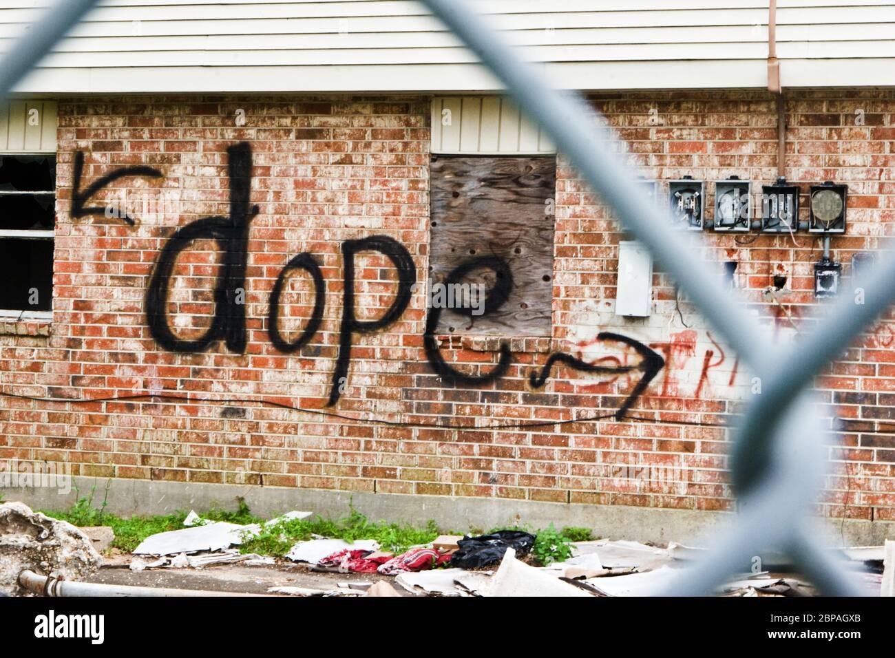 The Word Dope In Graffiti