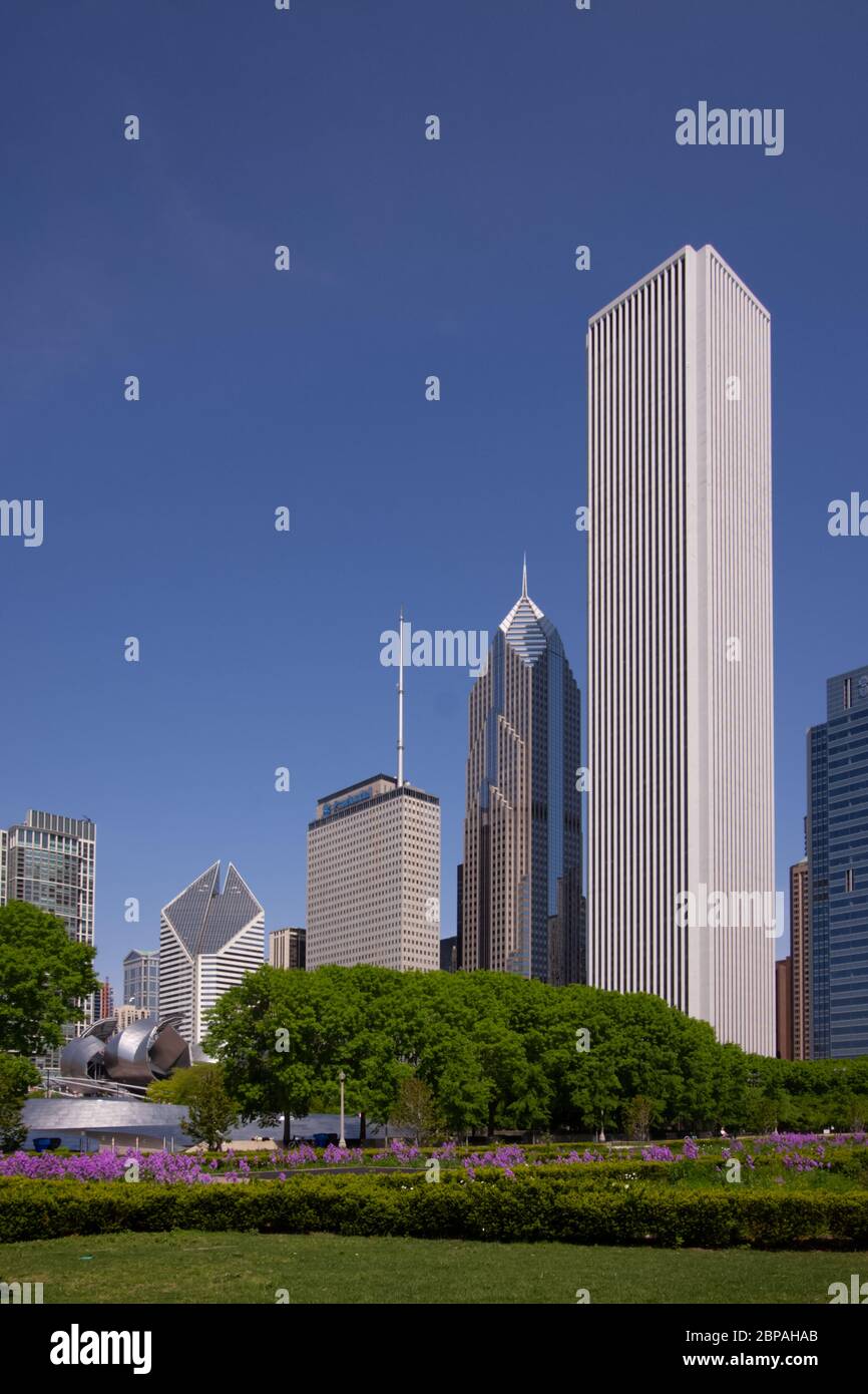 View of the Aon tower, One Prudential Plaza (formerly known as the ...