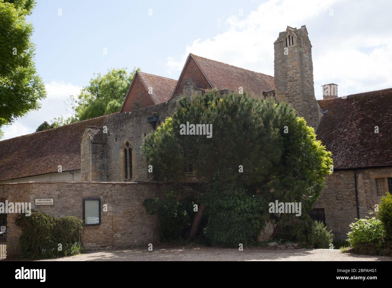 Domestic buildings of The Abbey in Abingdon, Oxfordshire, UK Stock ...