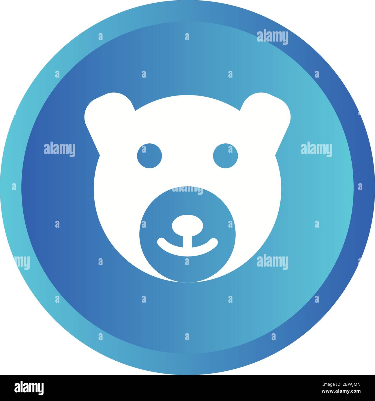 Beautiful Bear Glyph Vector Icon Stock Vector Image & Art - Alamy