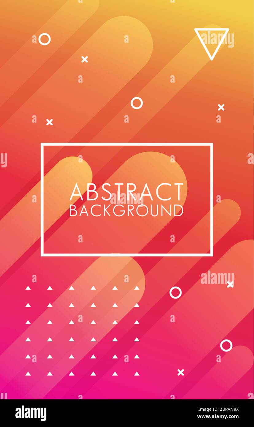 rectangle frame in colorful abstract background Stock Vector Image ...