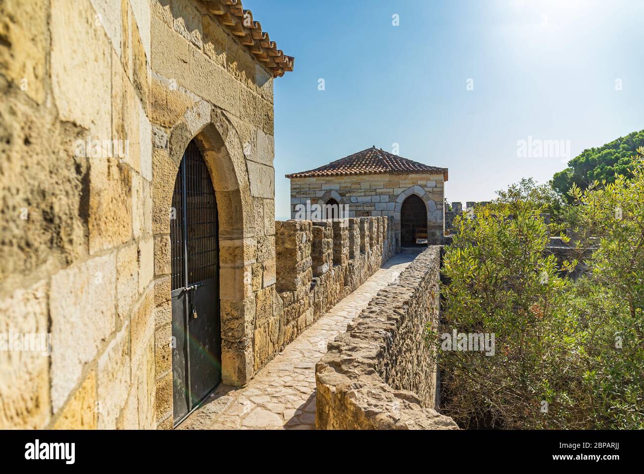 Saint George castle in Lisbon, Portugal Stock Photo - Alamy