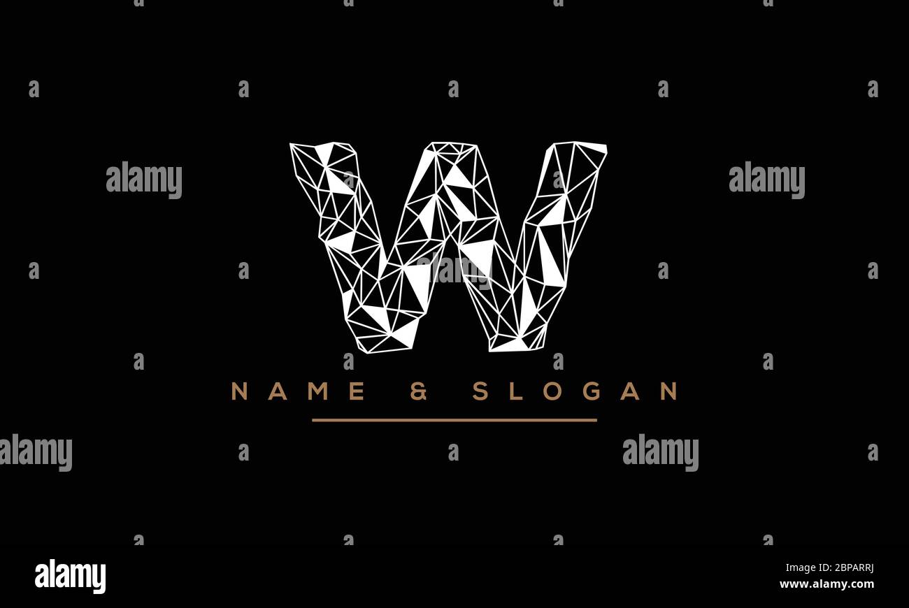 Abstract Letter W, WW Logo Monogram Stock Vector Image & Art - Alamy