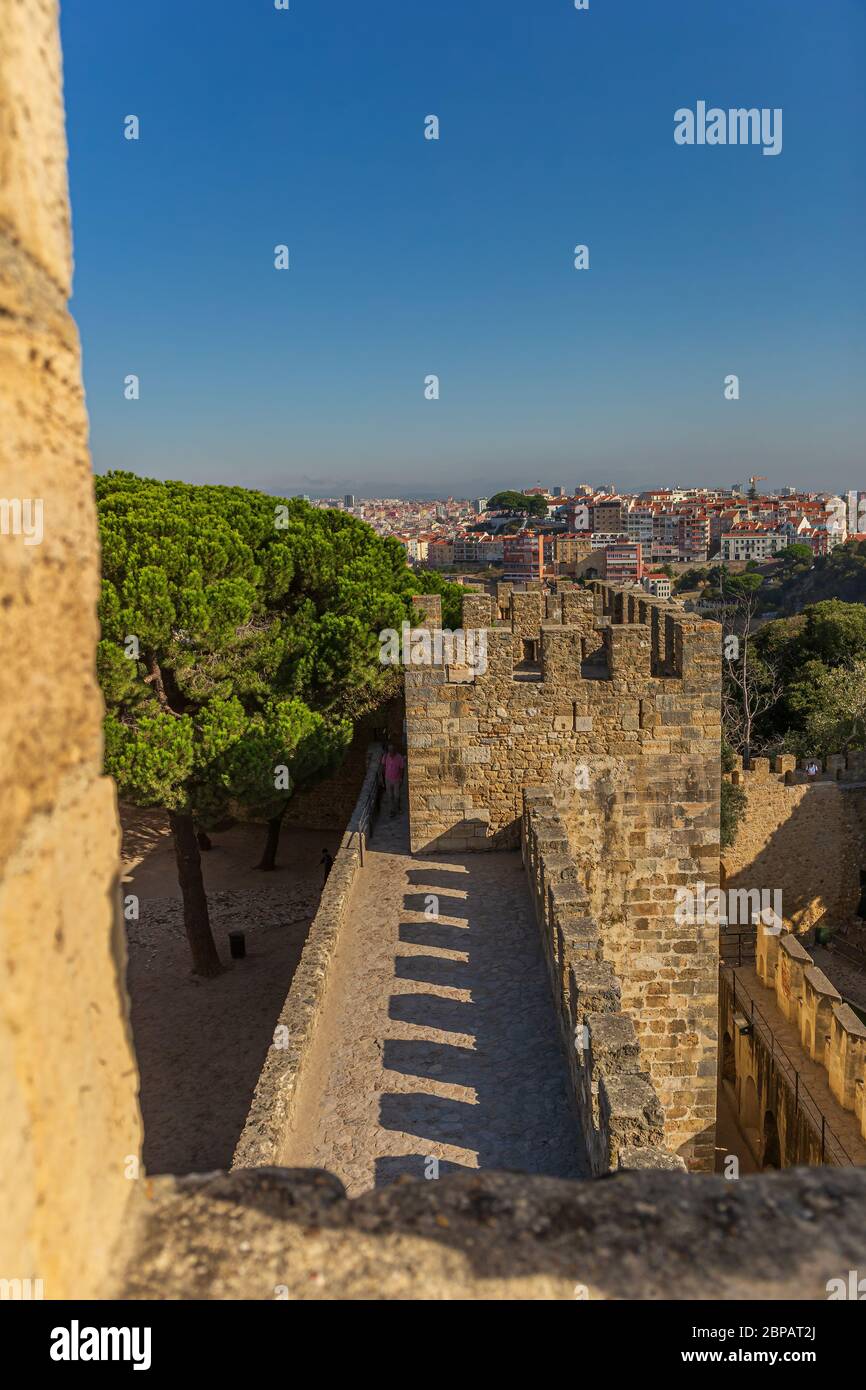 Sao Jorge Castle in Lisbon, Portugal Stock Photo - Alamy