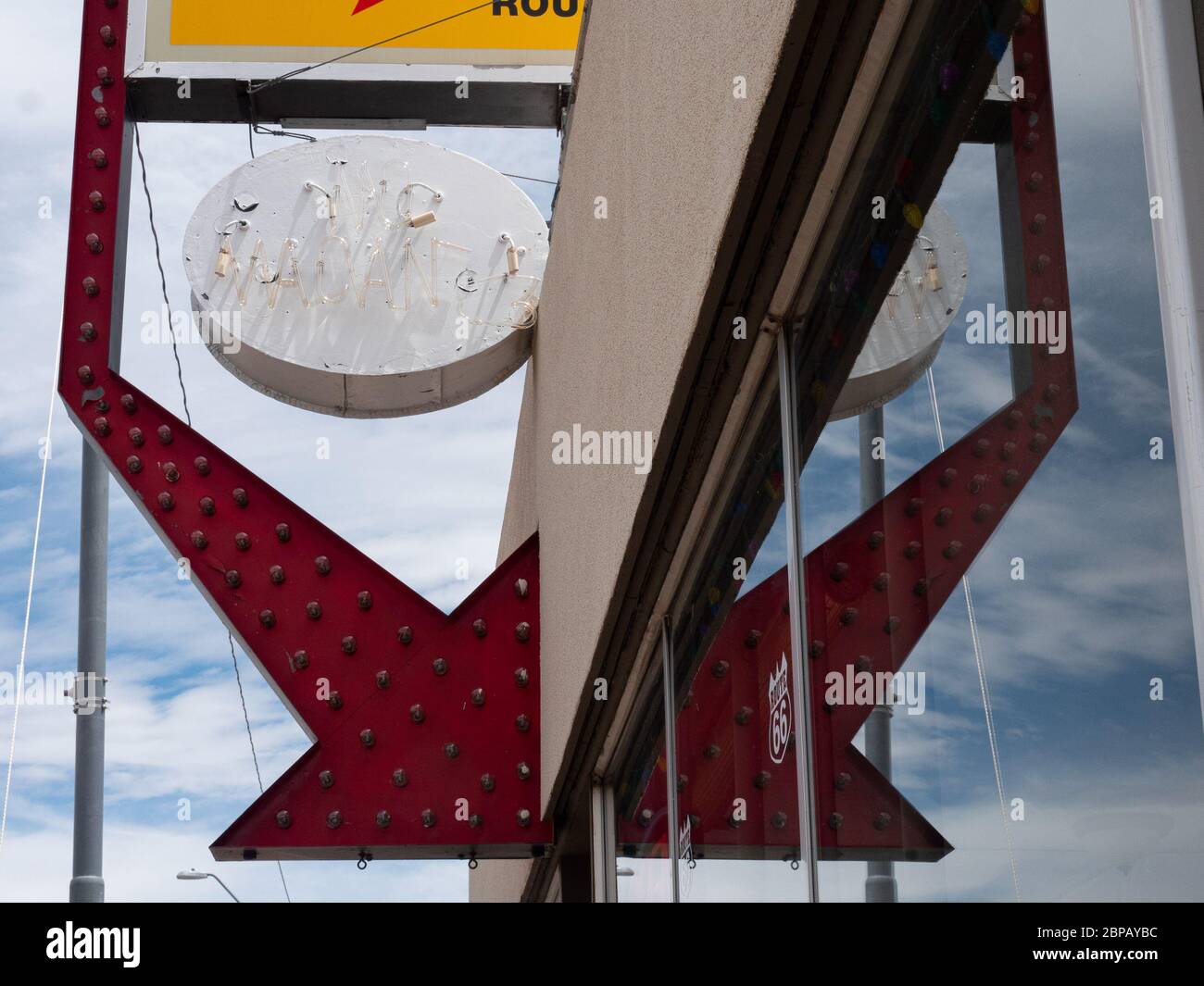 A red arrow sign and reflection Stock Photo - Alamy