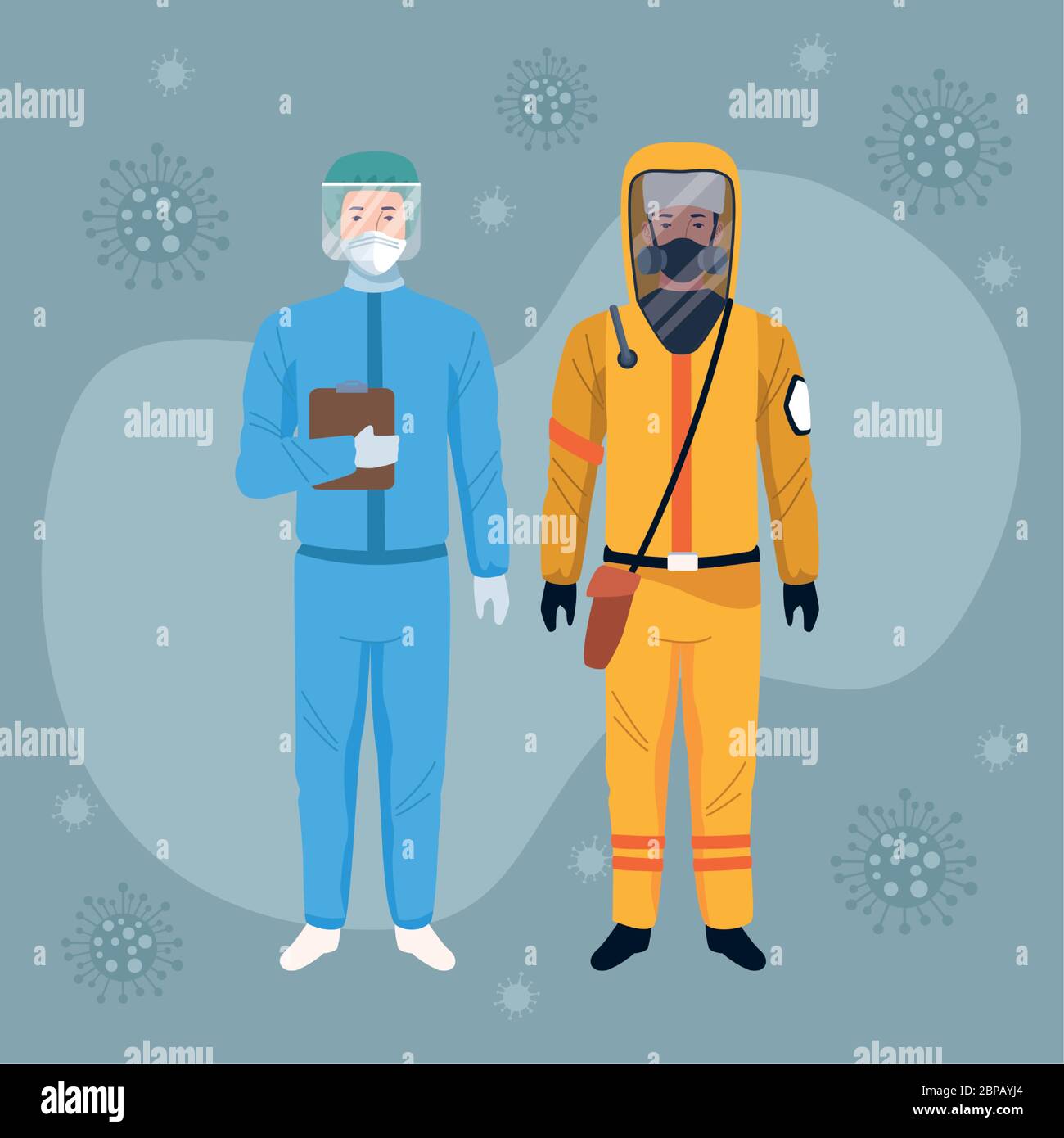 Hazmat suits, covid 19 Stock Vector Images - Alamy