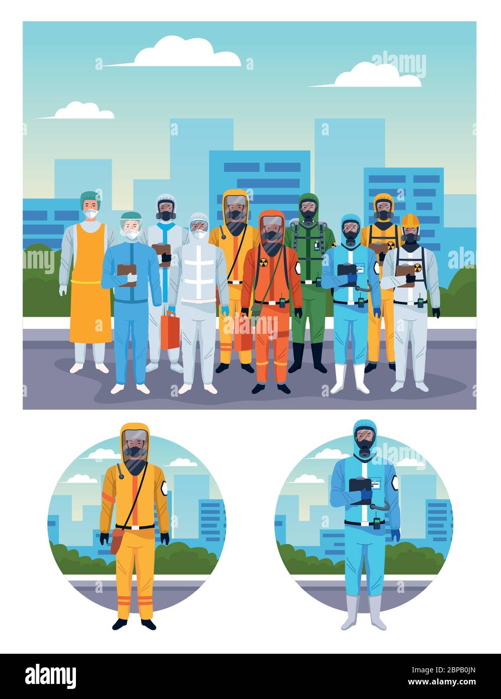 Crowd of workers Stock Vector Images - Alamy