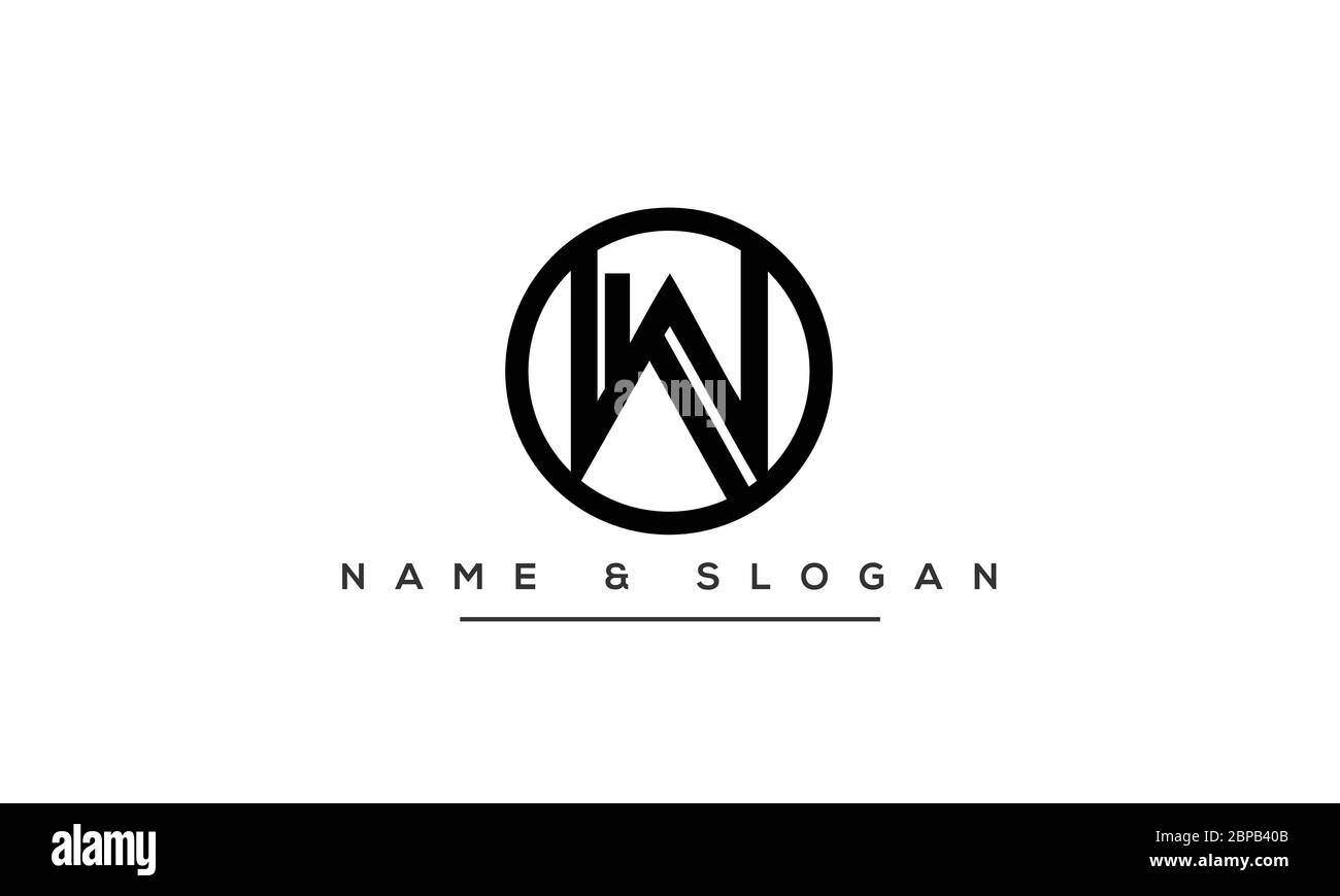 Abstract Letter W, WW Logo Monogram Stock Vector Image & Art - Alamy