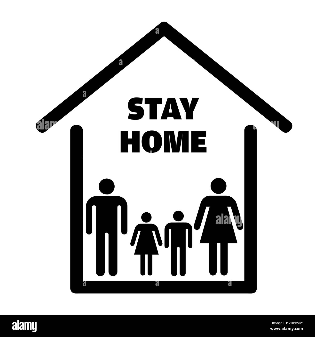 Stay Home Clipart