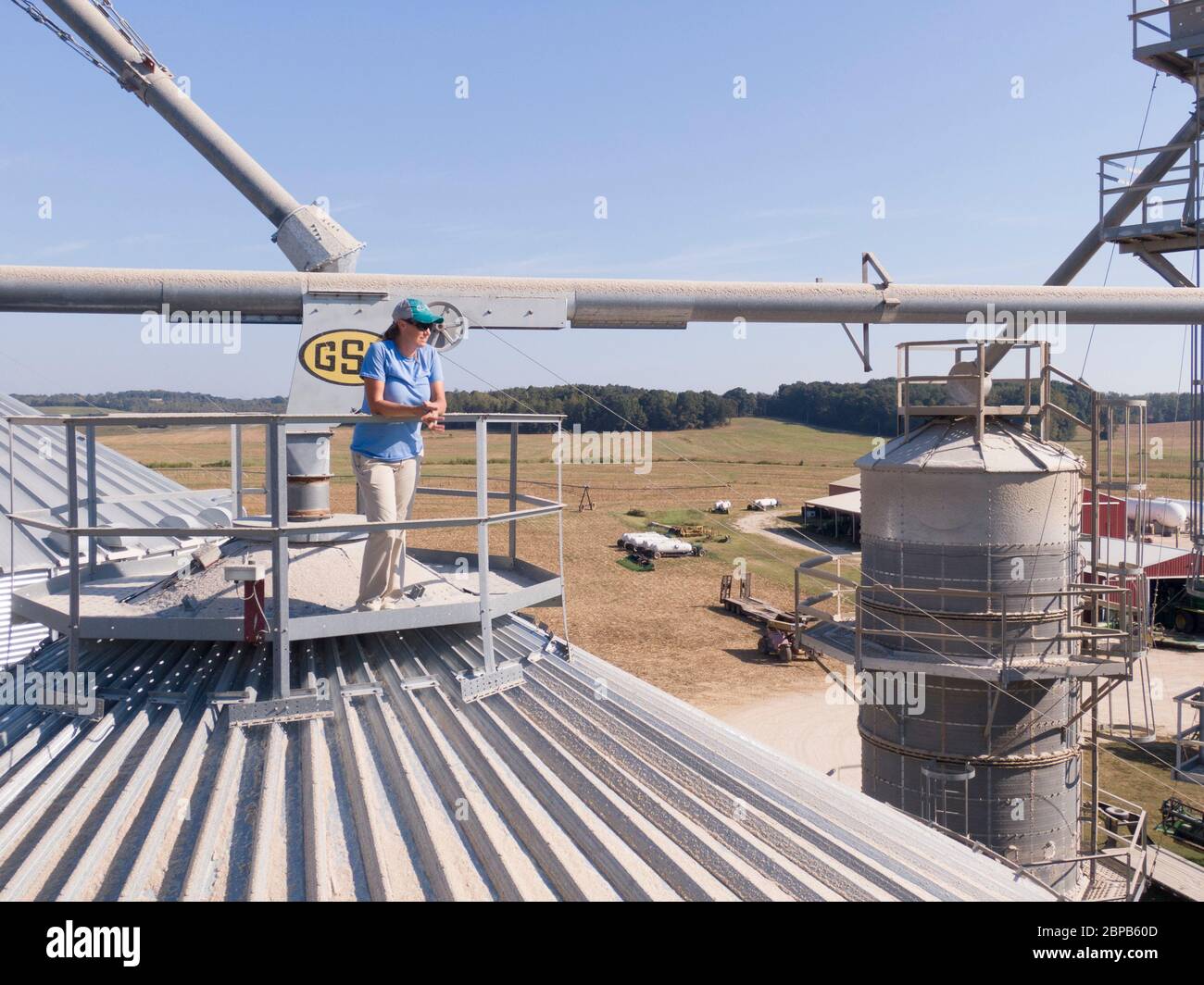 Agriculture loading corn in silos hi-res stock photography and images ...