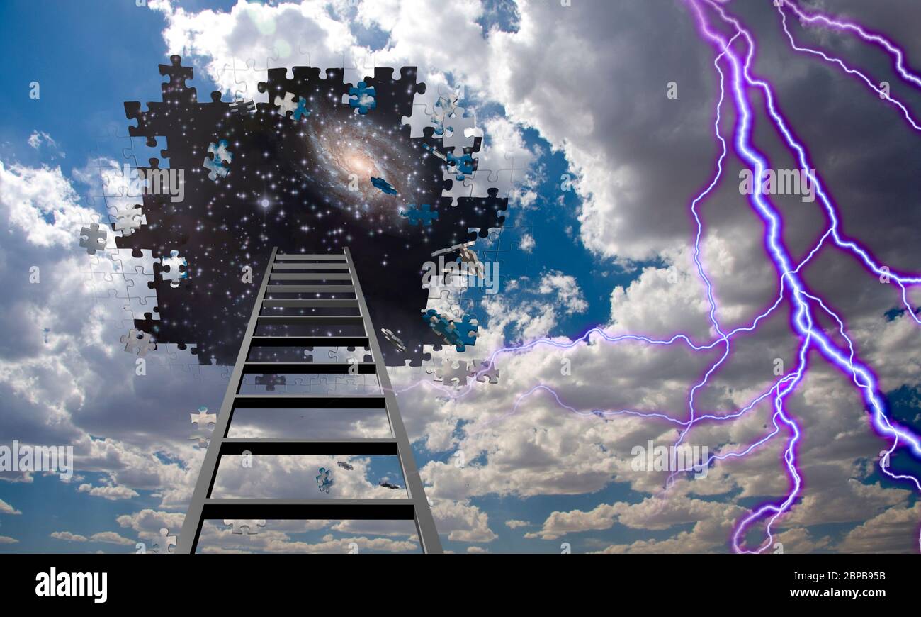 Jigsaw puzzle pieces falling hi-res stock photography and images - Alamy