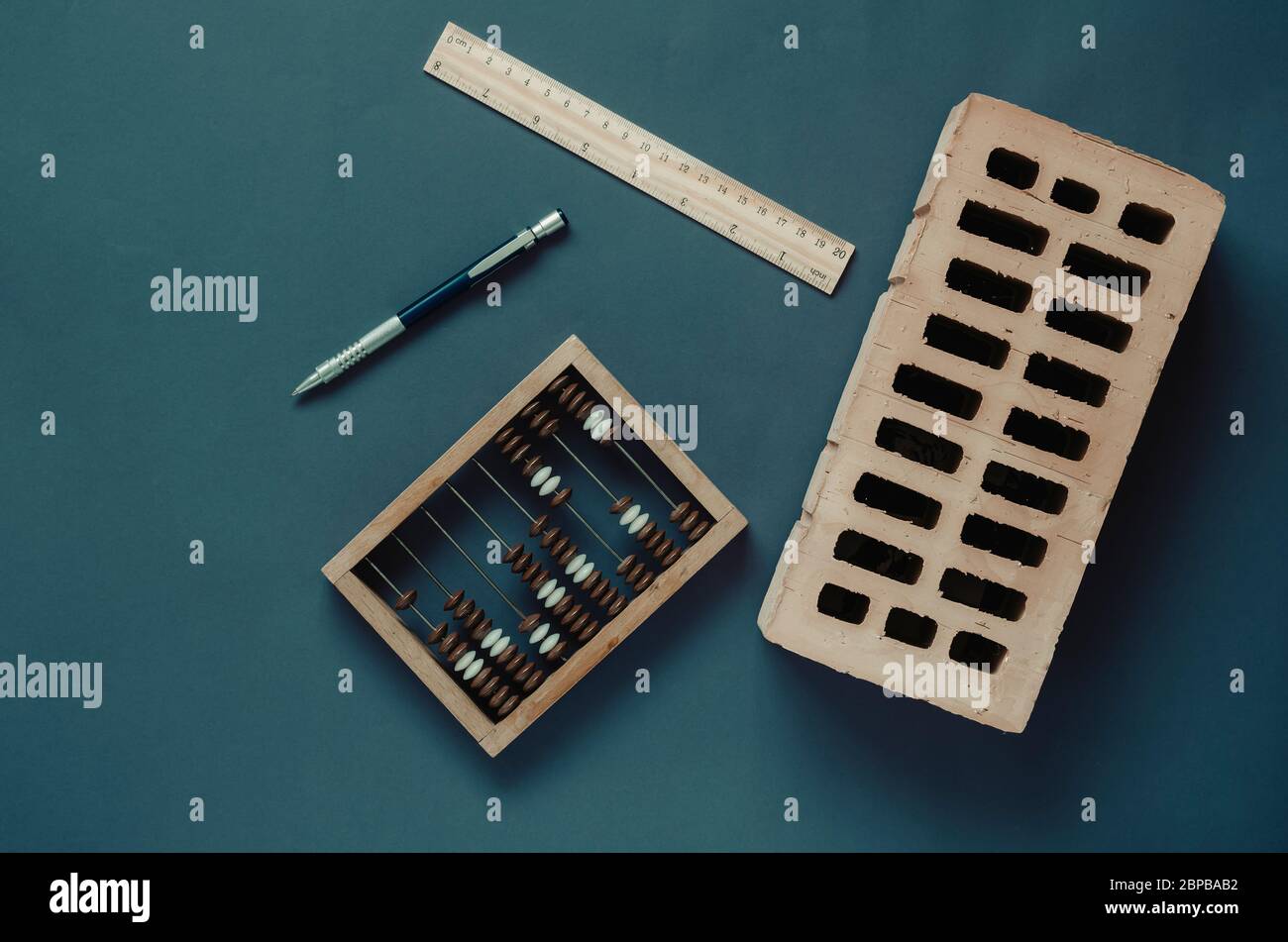 Building industry accounting background. Creative background with ...