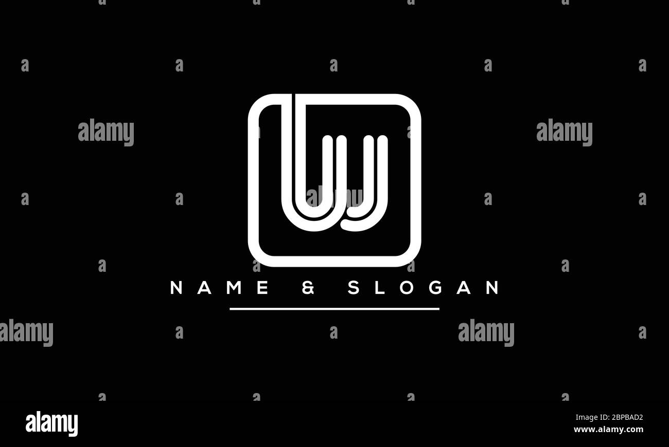 Initial letter logo minimal Stock Vector Images - Alamy