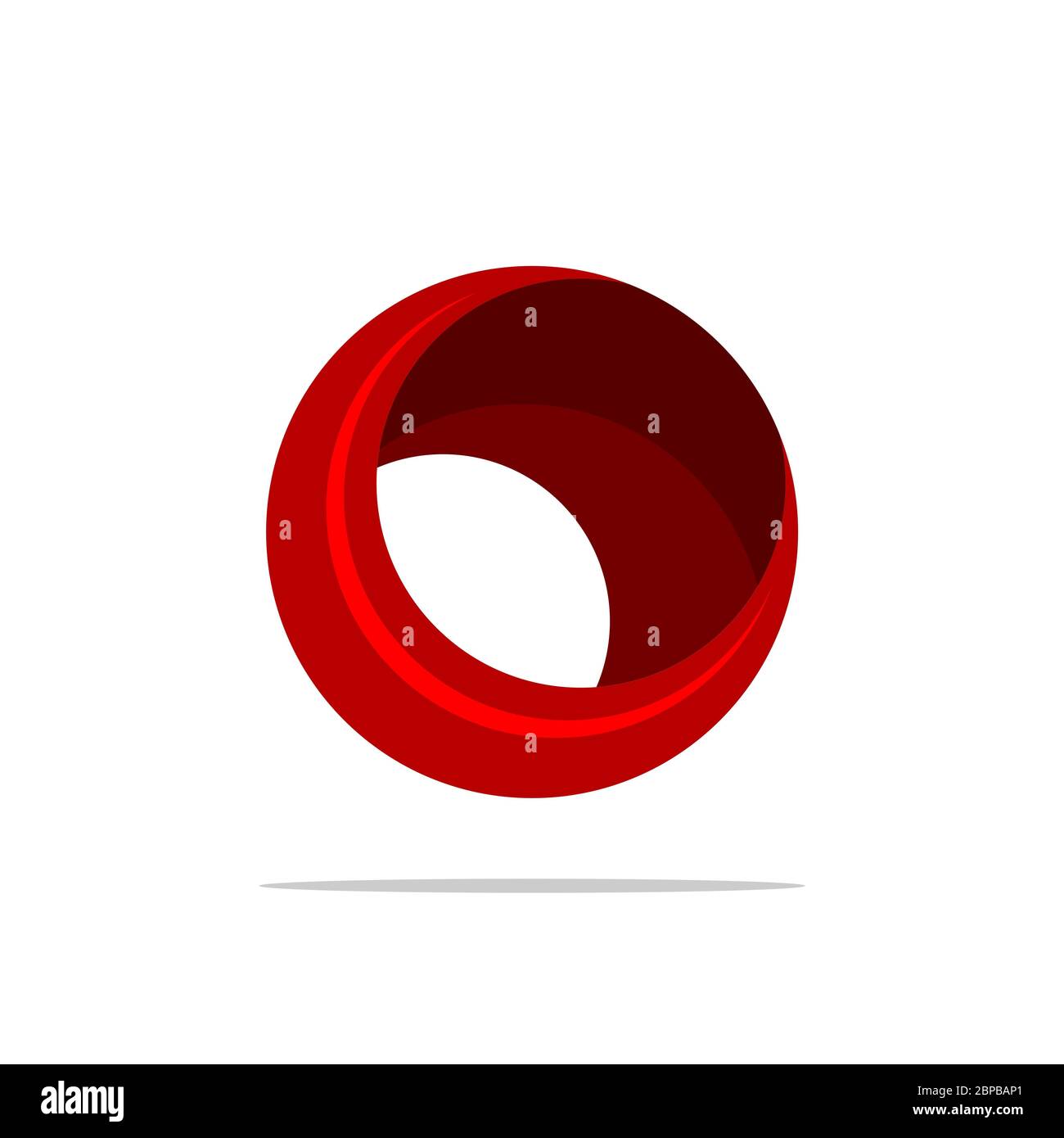 Circle Red Ring Logo Template Illustration Design. Vector EPS 10 Stock ...