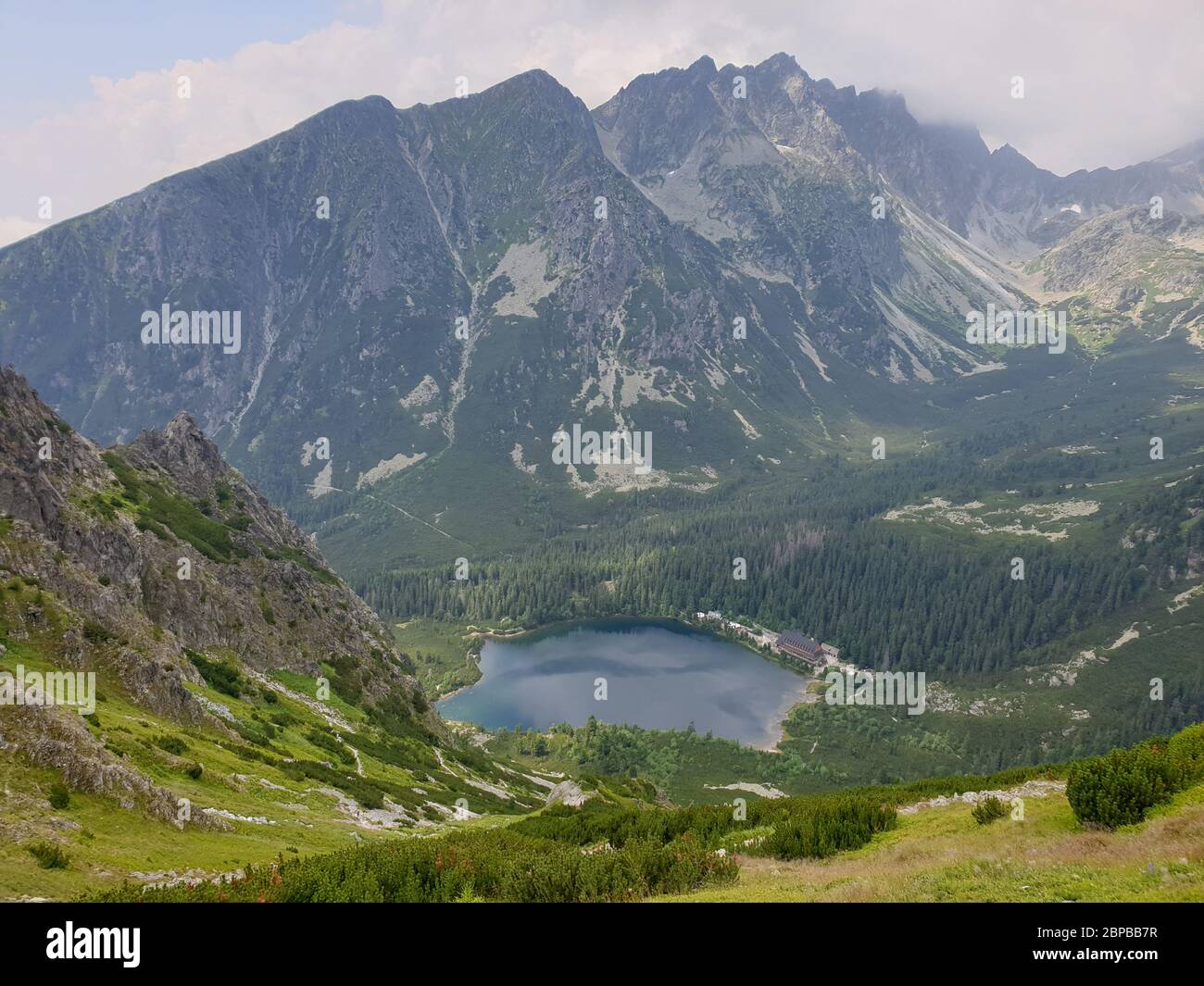 View from the mountain peak Stock Photo - Alamy