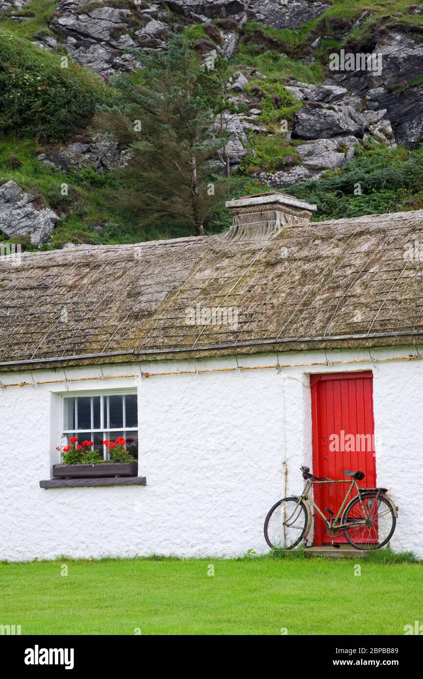 Folk Museum, Glencolmcille Village, County Donegal, Ireland Stock Photo ...