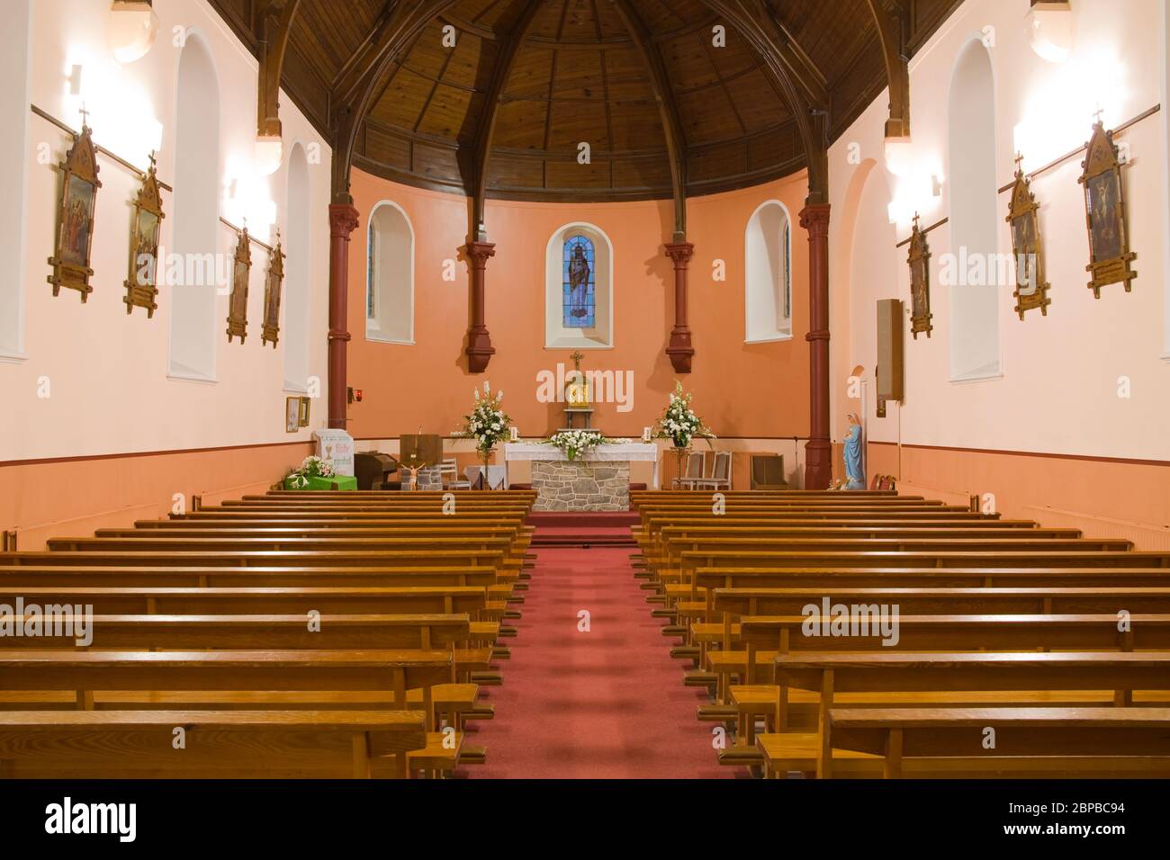 Dunlewy Church, Dunlewy Village, County Donegal, Ireland Stock Photo ...