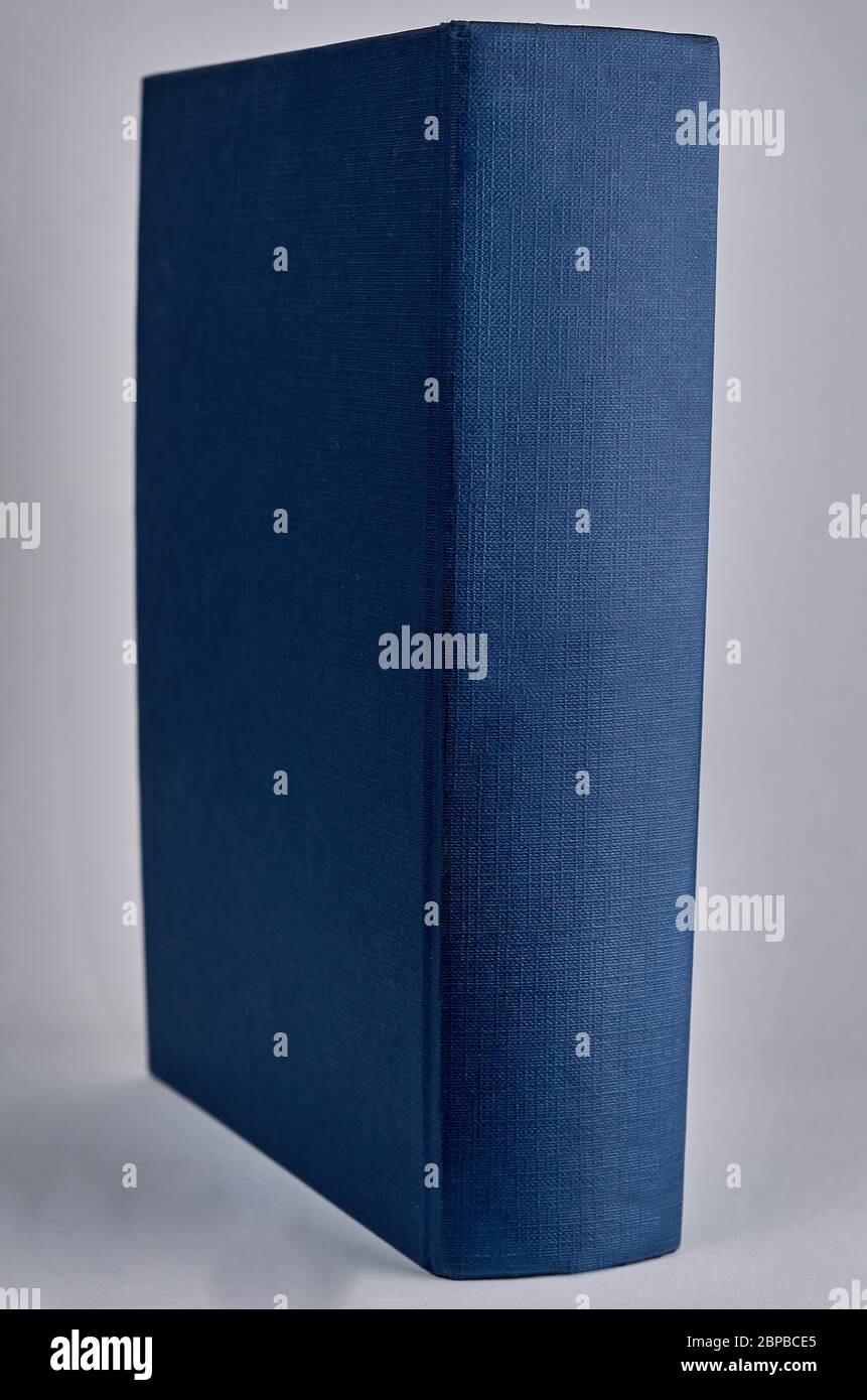 blue book on white background with copyspace Stock Photo - Alamy