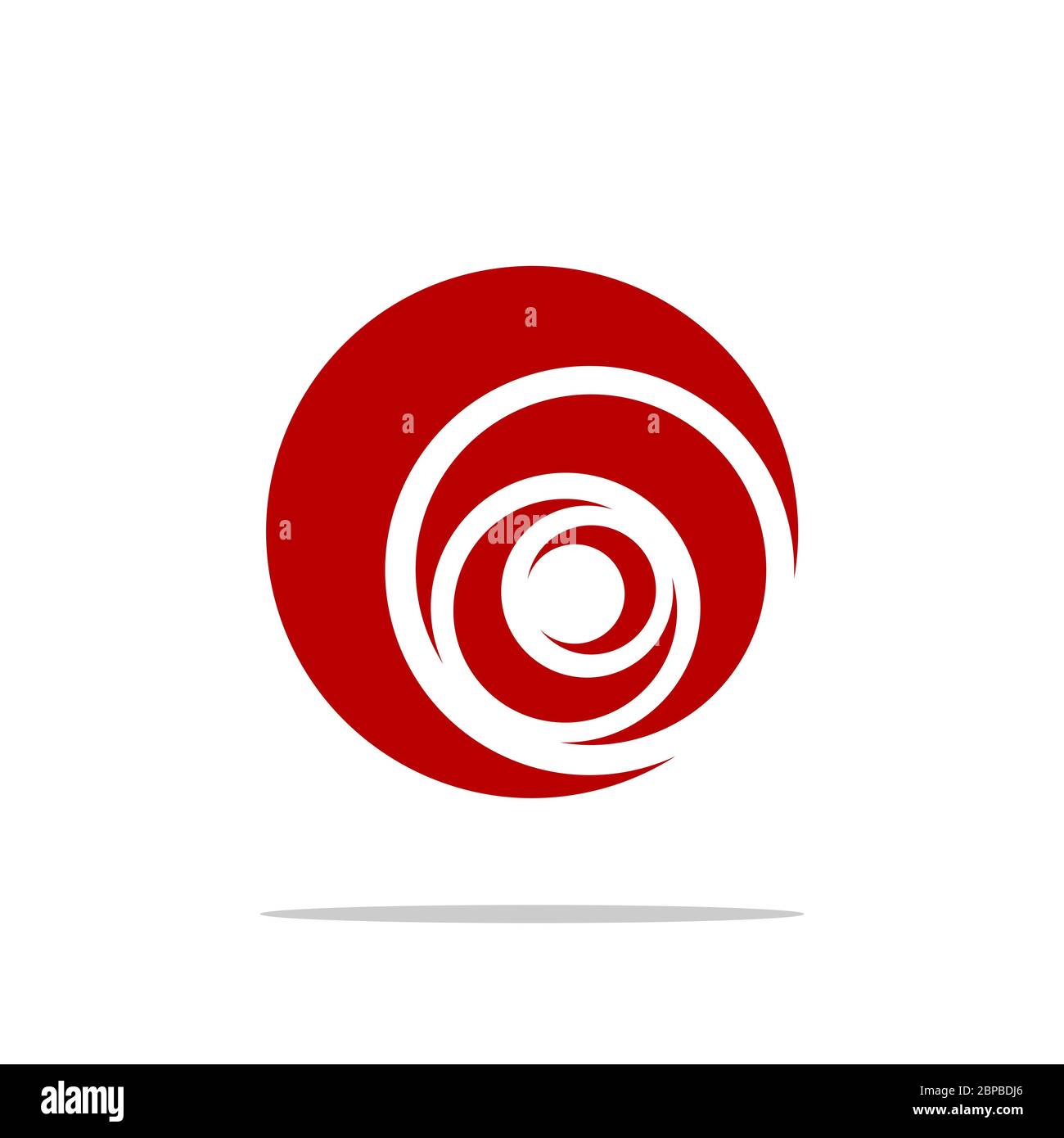 Red Swoosh Rose Logo Template Illustration Design. Vector EPS 10 Stock ...