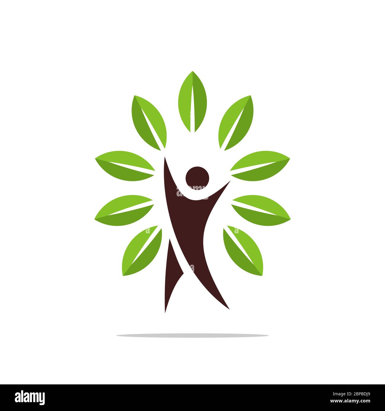 Human Shape Tree Logo Template Illustration Design. Vector EPS 10 Stock ...