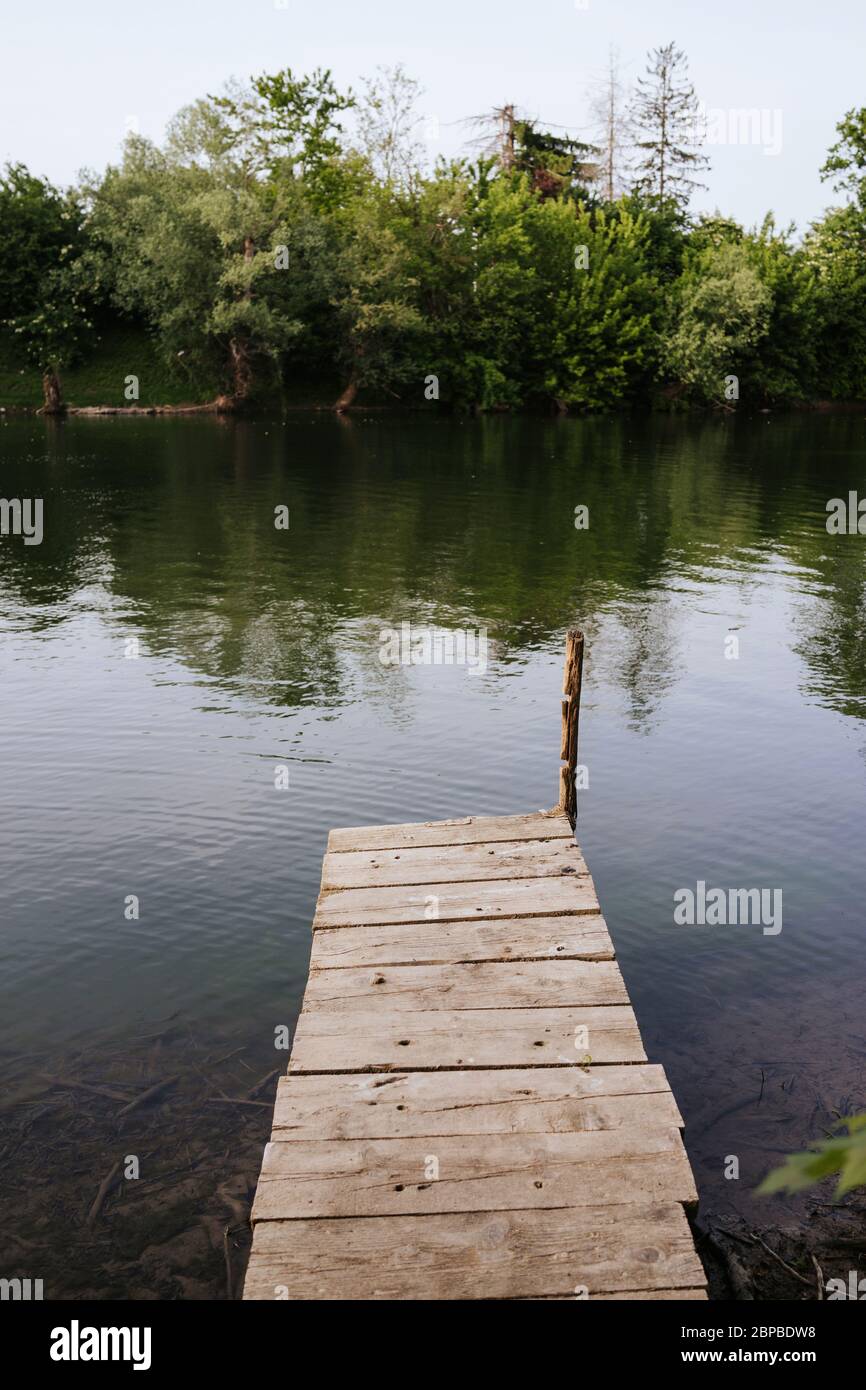 Pier made of wood hi-res stock photography and images - Alamy