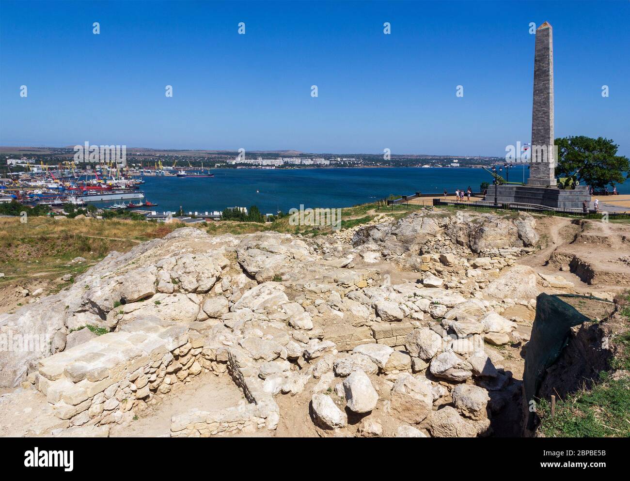 Archaeological dig at the ruins of the ancient Greek city of ...