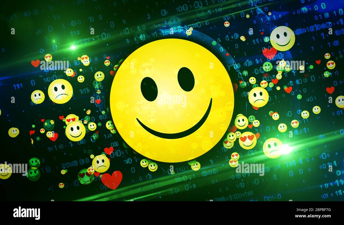 Social media icons emoji hi-res stock photography and images - Alamy