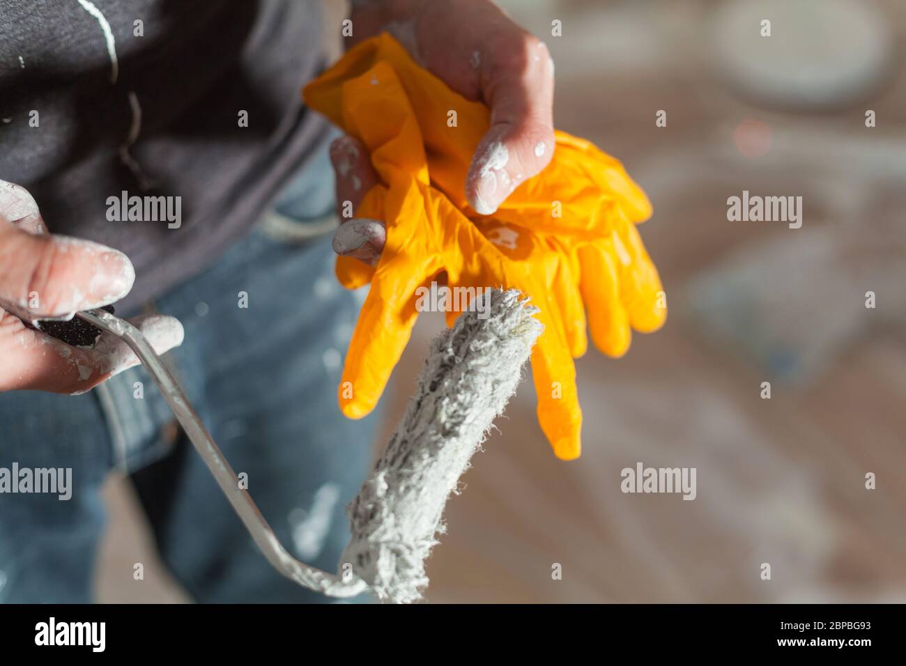 Work worn hands hi-res stock photography and images - Alamy