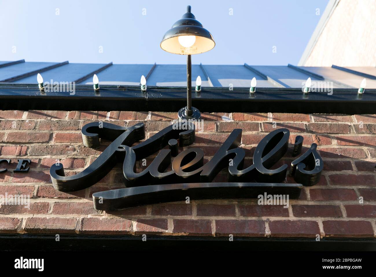 A logo sign outside of a Kiehl's retail store location in Washington, D ...