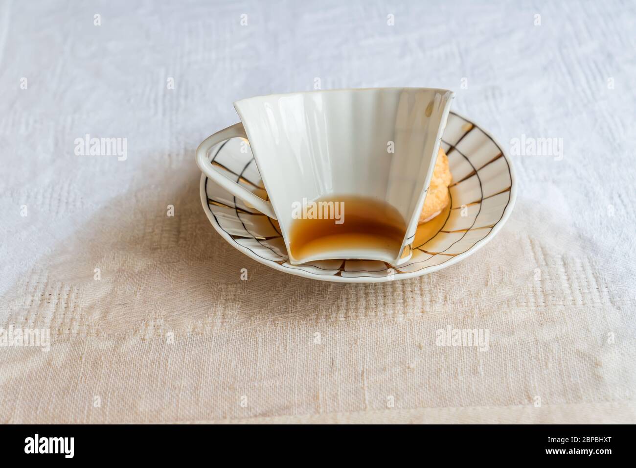 Fragment broken porcelain cup hi-res stock photography and images - Alamy