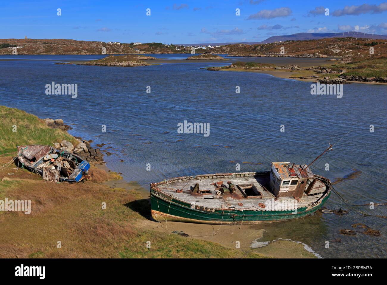 Shipwreck, Cruit Island, Bunbeg, County Donegal, Ireland, Europe Stock ...