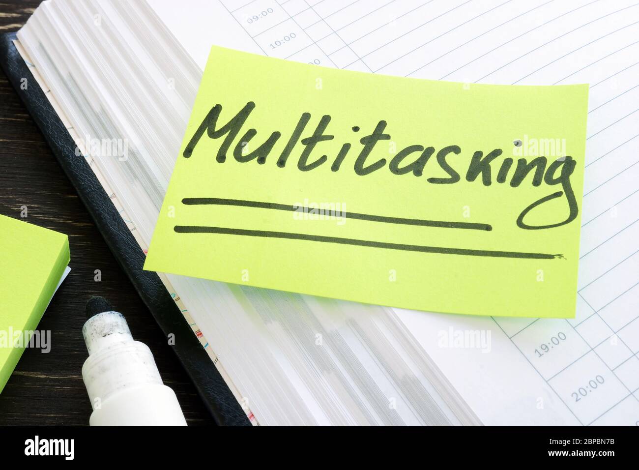 Multitasking memories in the daily schedule Stock Photo - Alamy