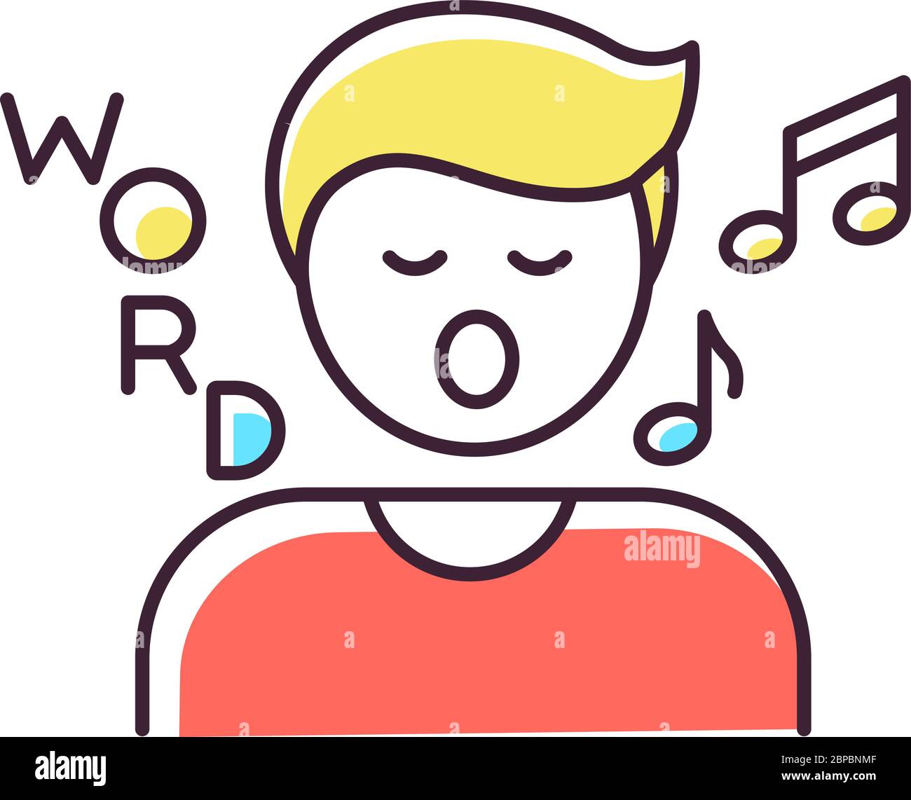 Song game RGB color icon Stock Vector Image & Art - Alamy