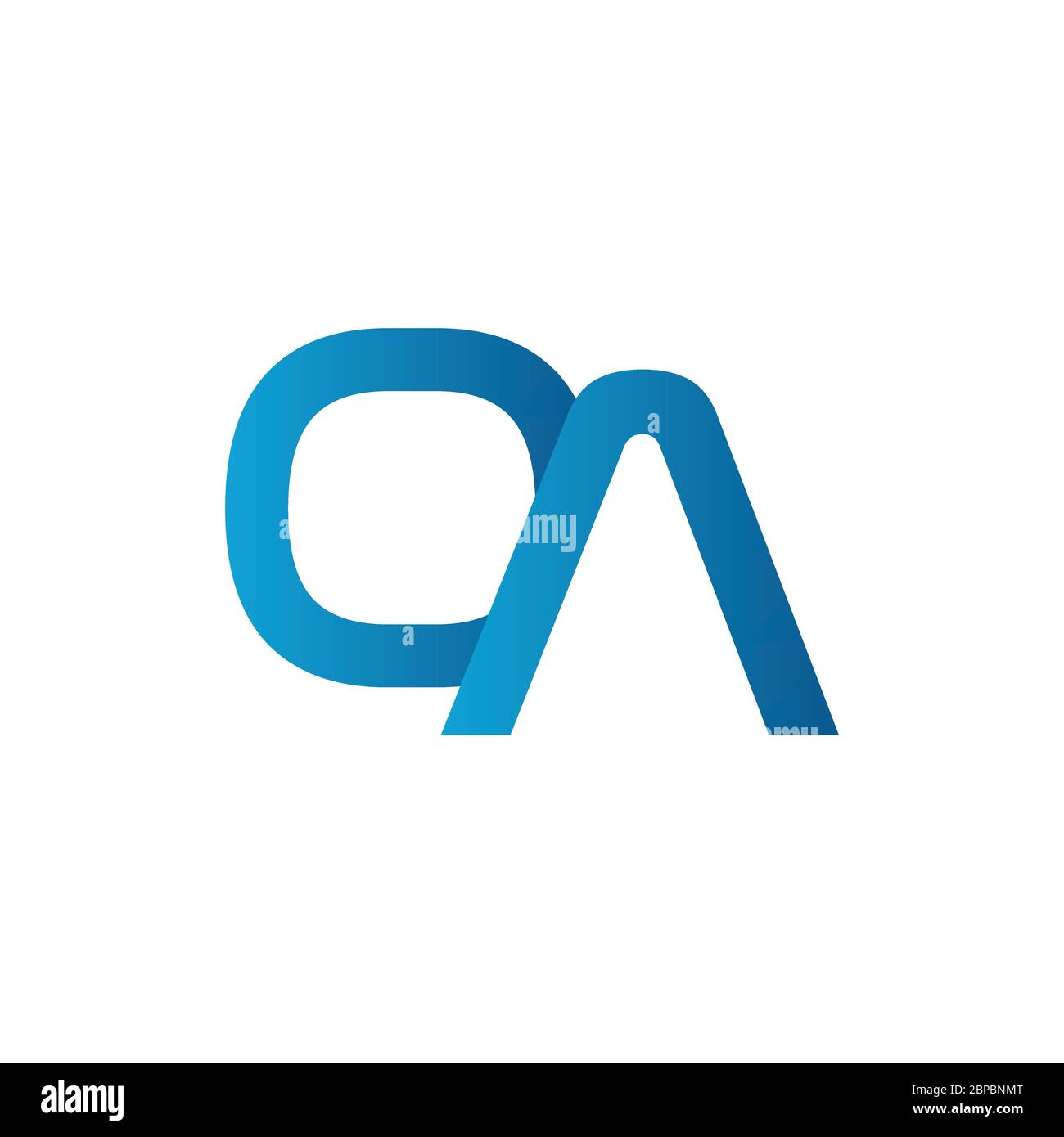 Initial Simple Letter OA Logo Design Vector Template. Abstract Minimal ...