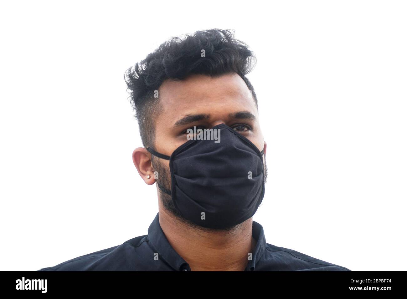 Indian people wearing mask hi-res stock photography and images - Alamy