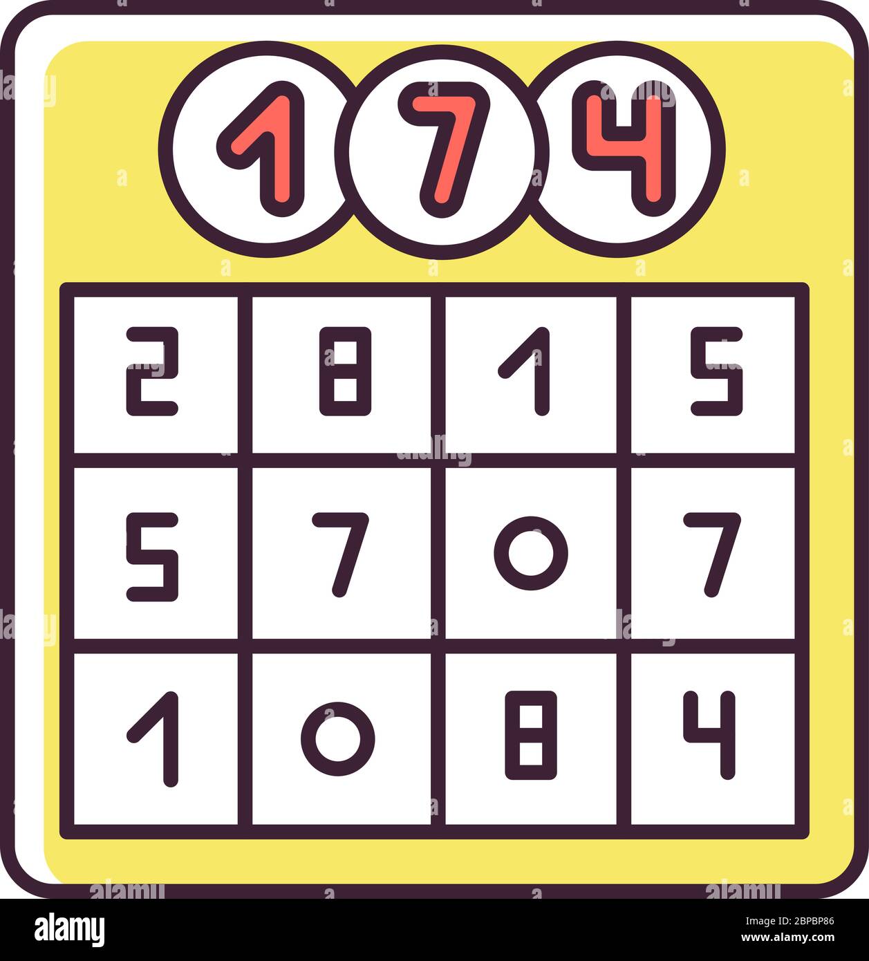 Game of chance RGB color icon Stock Vector Image & Art - Alamy