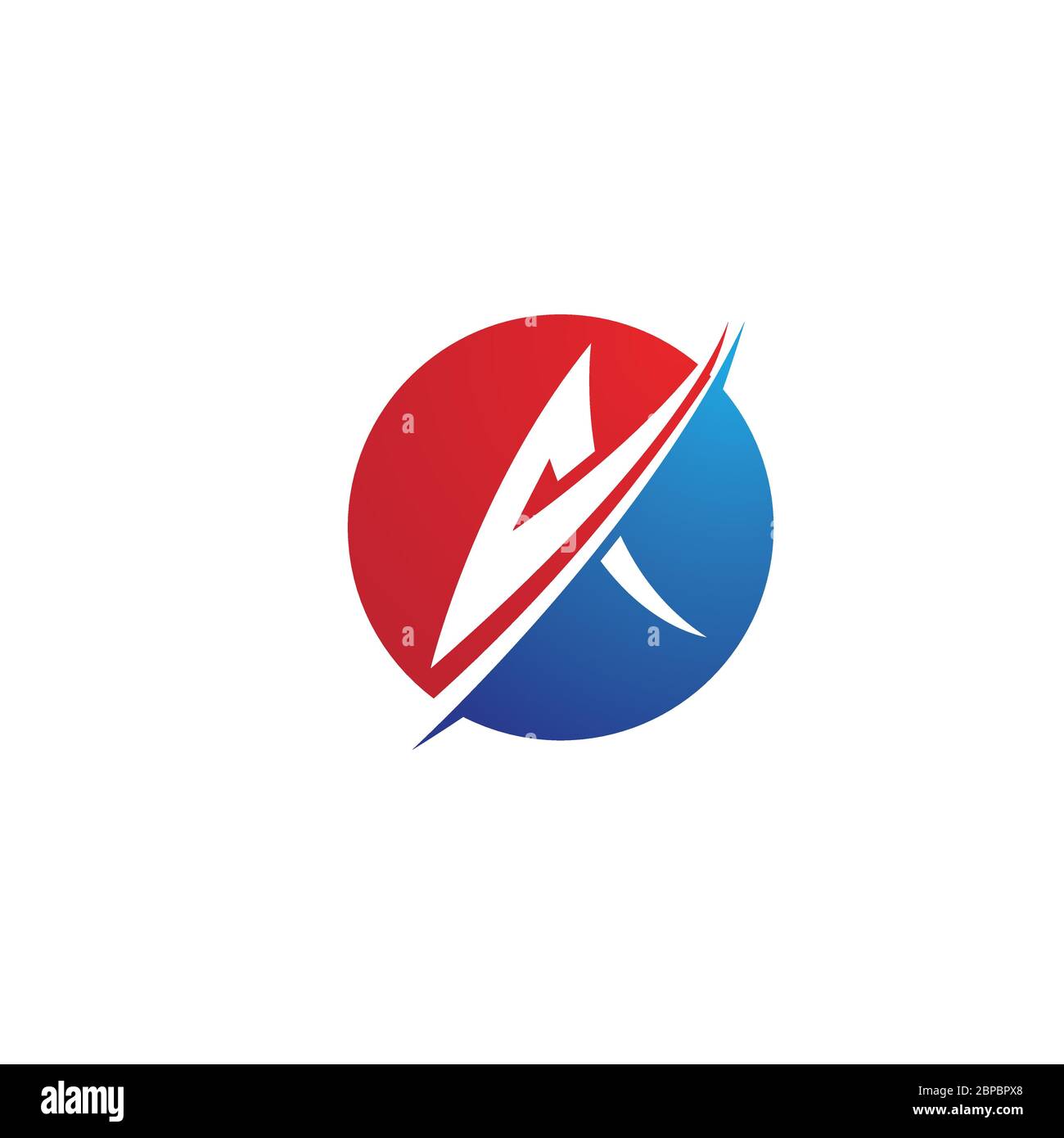 A Letter Lightning Logo Template vector icon illustration design Stock ...